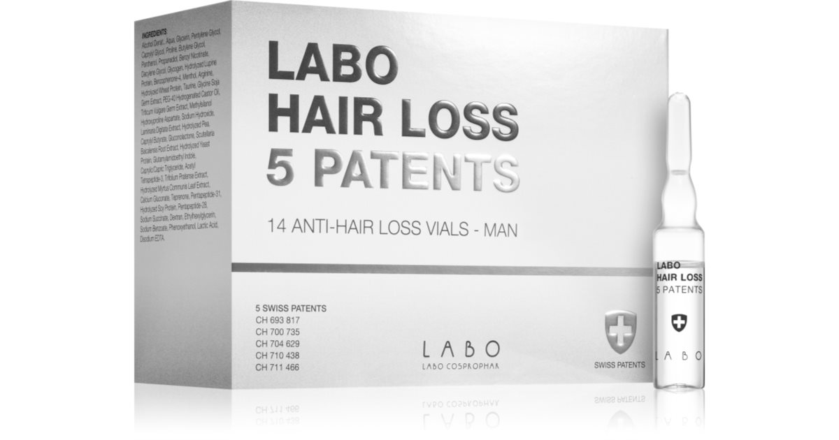 Labo Hair Loss 5 Patents trattamento intensivo anti-caduta dei capelli ...