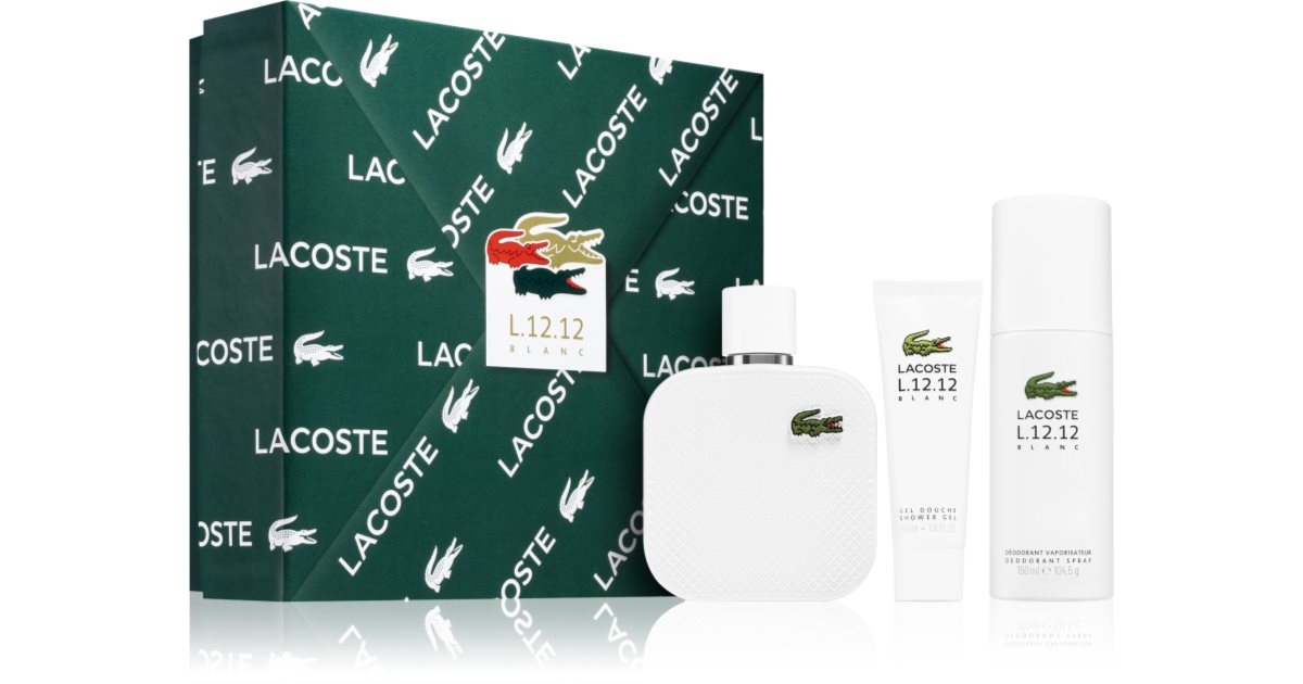 Lacoste Eau de Lacoste L.12.12 Blanc Gift Set for men | notino.ie