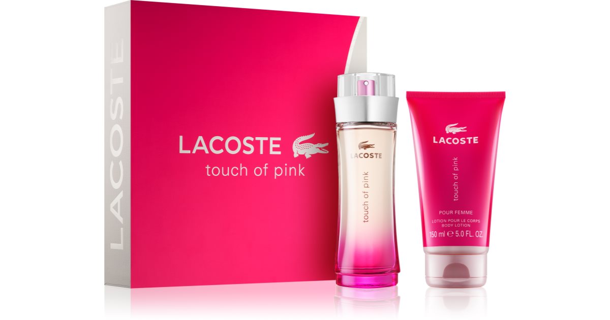 Lacoste touch of pink gift set store