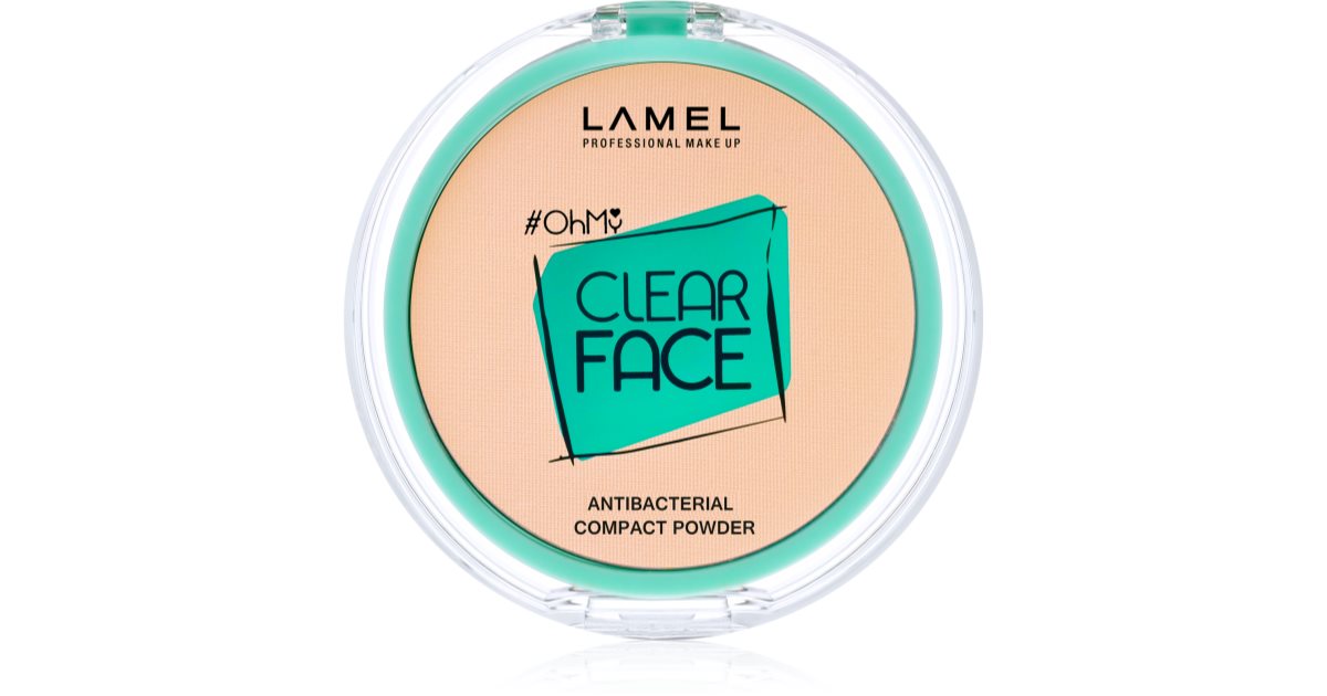 LAMEL OhMy Clear Face compact powder with antibacterial ingredients ...