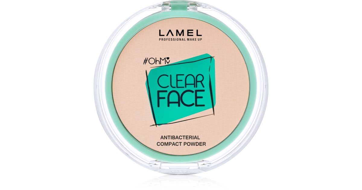 LAMEL OhMy Clear Face compact powder with antibacterial ingredients ...