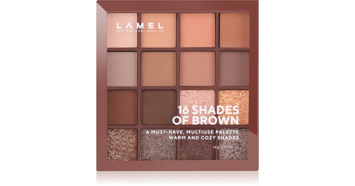 LAMEL 16 Shades Of Brown Eyeshadow Palette | notino.ie