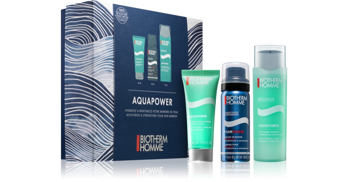 Biotherm Homme Aquapower Gift Set (voor Gezicht en Baard) voor Mannen ...