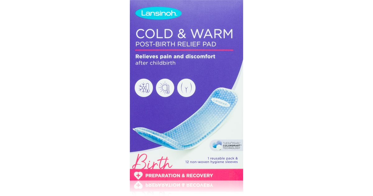 Lansinoh Cold & Warm Post-birth Relief Pad penso pós-parto reutilizável ...