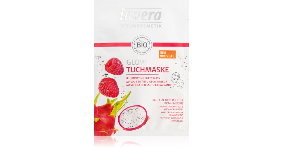 Lavera Sheet Mask máscara em folha com efeito iluminador | notino.pt