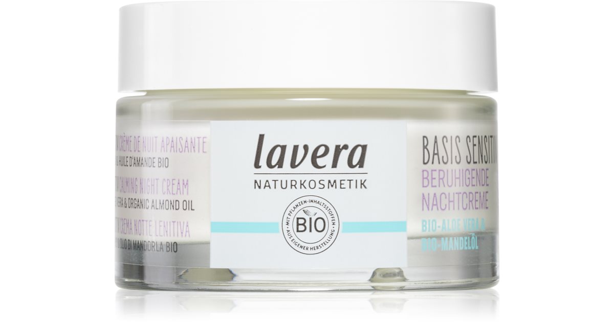 Lavera Basis Sensitiv crème de nuit apaisante sans parfum | notino.fr
