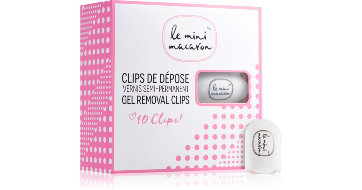 Le Mini Macaron Gel Removal Clips clips para remover a manicure de gel ...