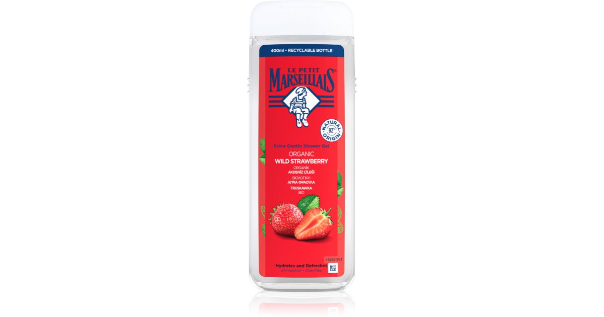 Le Petit Marseillais Wild Strawberry BIO gel de duche suave | notino.pt