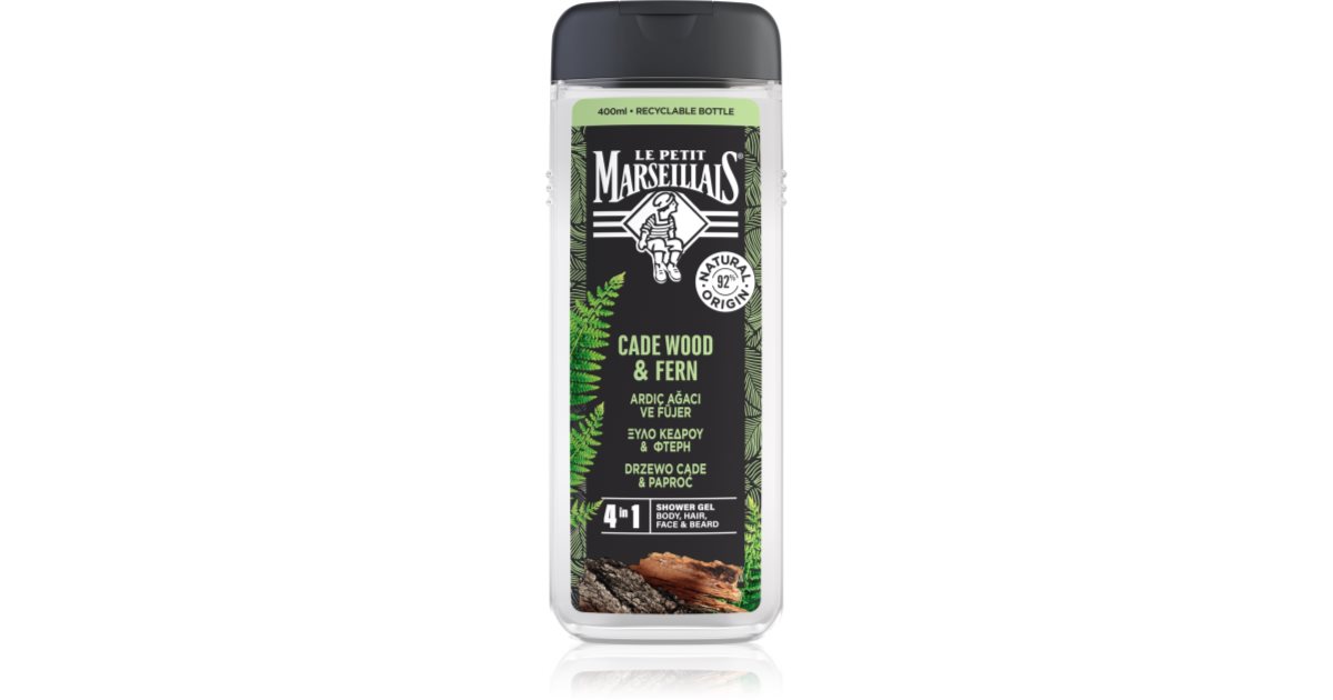 Le Petit Marseillais Cade Wood & Fern Shower Gel 4-in-1 | notino.ie