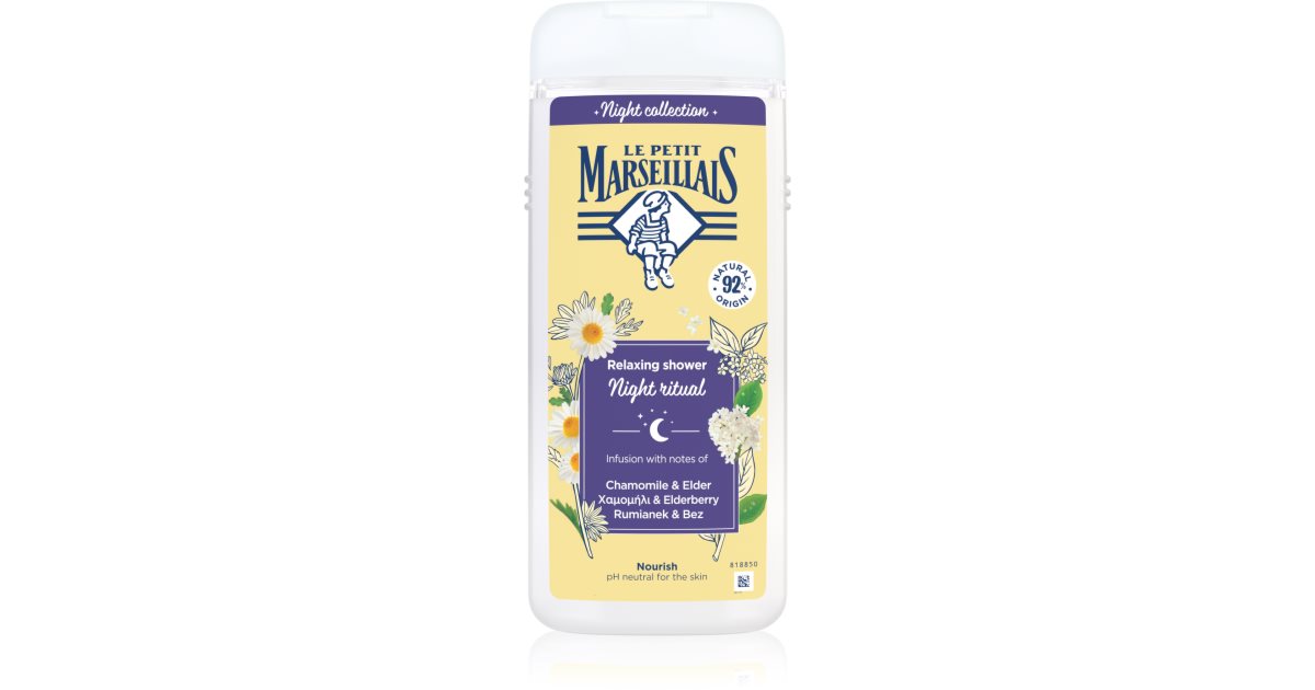 Le Petit Marseillais Night Collection Chamomile & Elder relaxáló ...