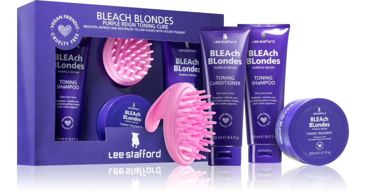 Lee Stafford Bleach Blondes Purple reign zestaw neutralizująca żółtawe ...