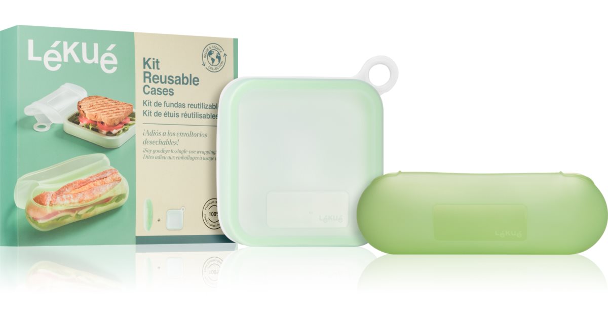 Lékué Kit Reusable Cases (Green) | notino.fr
