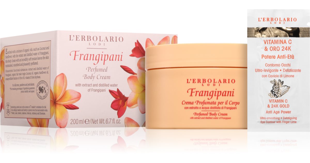 L'ERBOLARIO Frangipani body cream | notino.co.uk