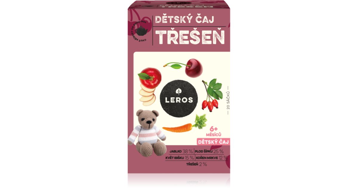 Leros Detský čaj Čerešne ovocný čaj pre deti | notino.sk