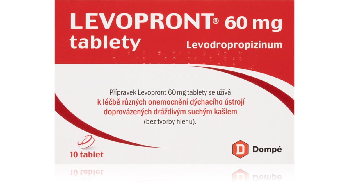 Levopront Levopront 60mg tablety na suchý dráždivý kašel | notino.cz