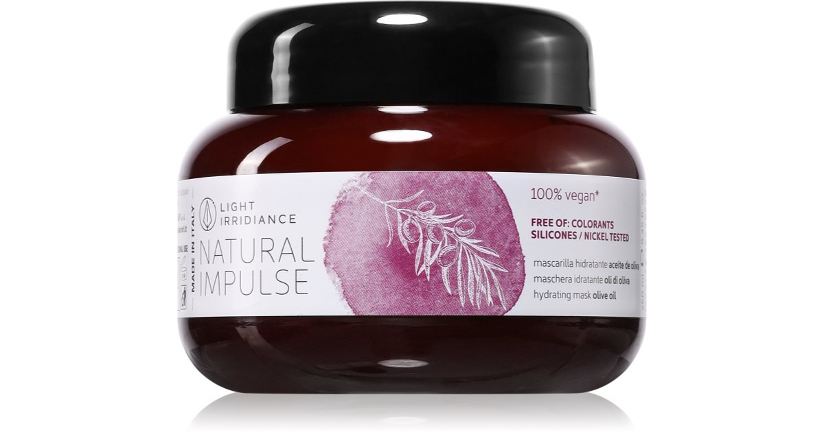 Light Irridiance Natural Impulse Olive oil hydrating mask for easy ...