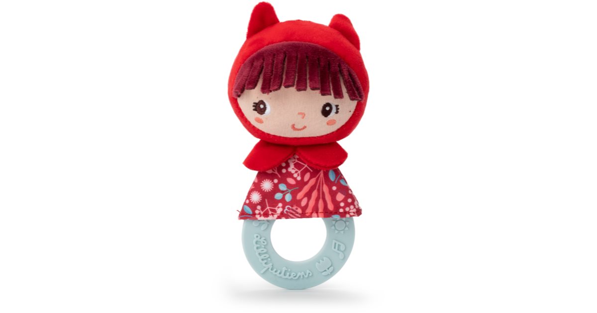 Lilliputiens Teething Rattle Little Red Riding Hood chew toy | notino.ie