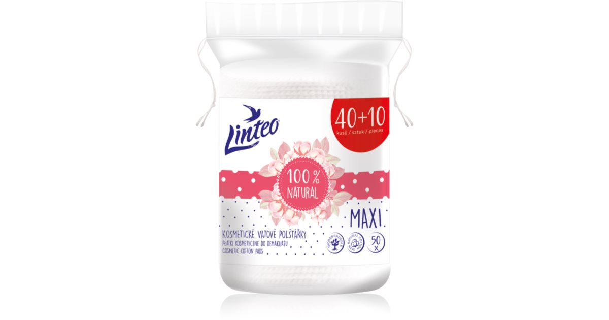 Linteo Natural Cotton Pads cotons démaquillants | notino.fr