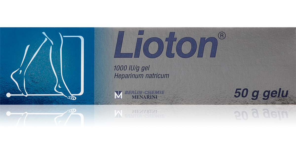 Lioton Lioton 50 g gel k léčbě zánětů povrchových žil, hematomů a otoků ...
