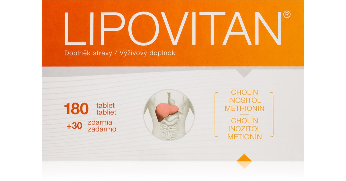 Lipovitan Lipovitan tablety pro podporu funkce jater | notino.cz