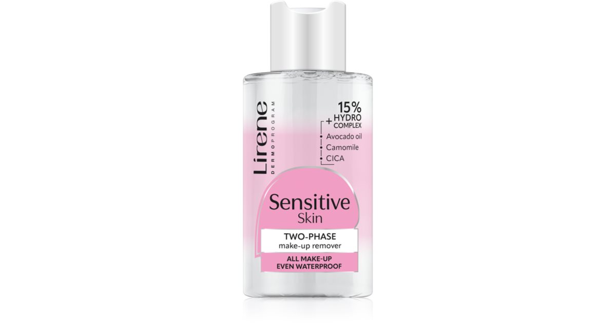 Lirene Sensitive skin двуфазна мицеларна вода за чувствителна кожа на ...