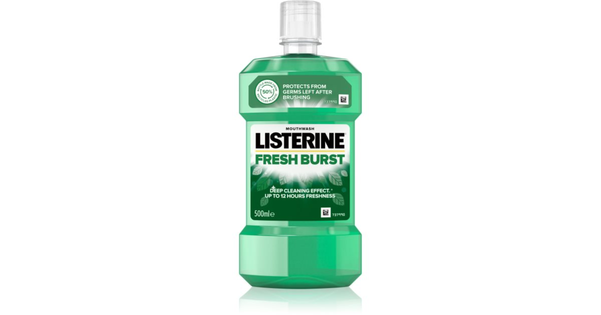 Listerine Fresh Burst płyn do płukania jamy ustnej redukujący płytkę ...