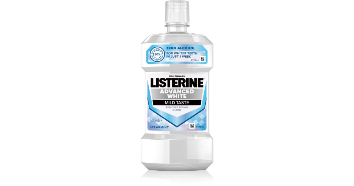 Listerine Advanced White Mild Taste bain de bouche blanchissant | notino.be Listerine Advanced White Mild Taste bain de bouche blanchissant | notino.be