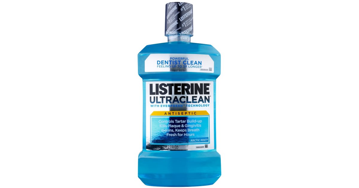 Listerine Ultra Clean Artic Mint Mouthwash For Fresh Breath | notino.co.uk