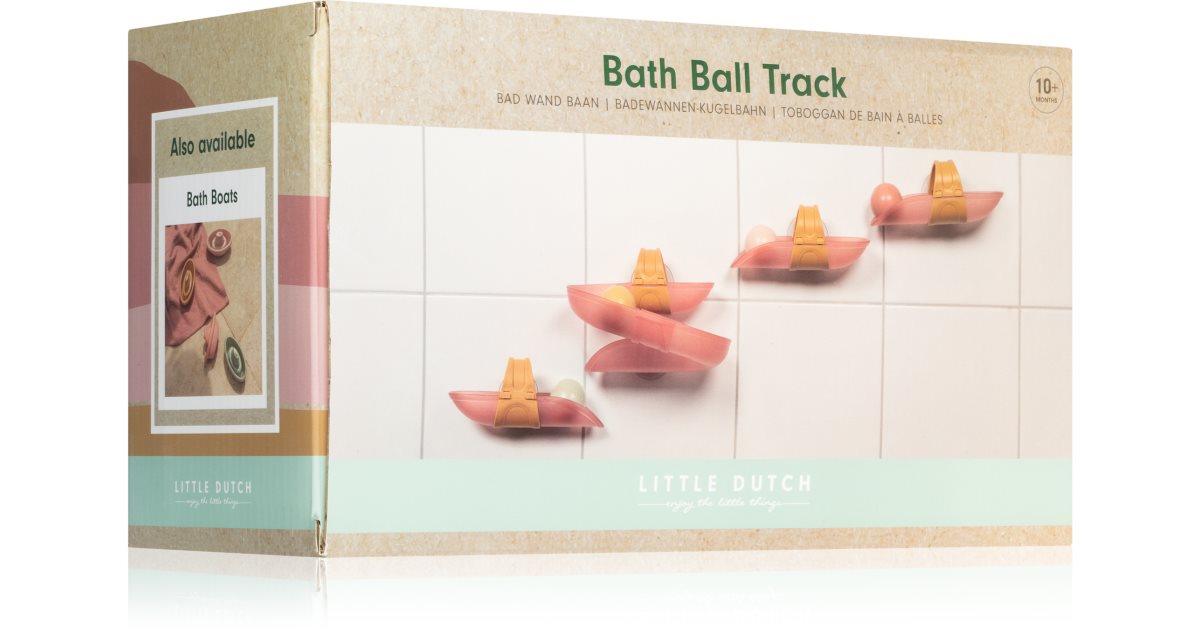Little Dutch Bath Ball Track Pink toy marble run for the bath | notino ...