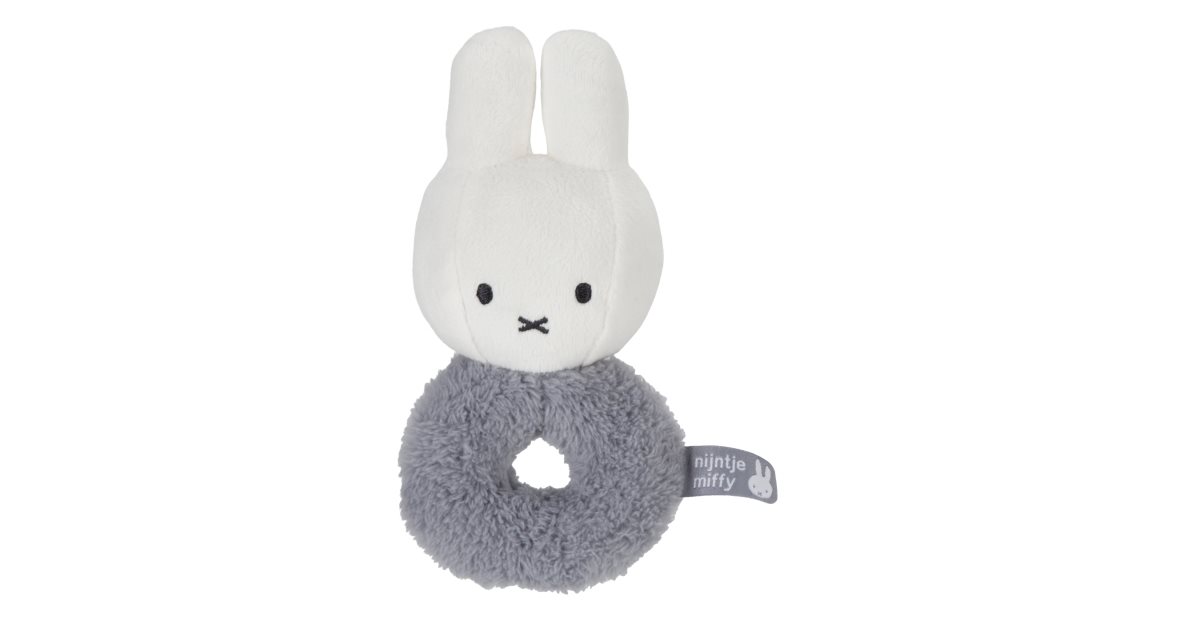 Little Dutch Plush Rattle Miffy Fluffy Blue chrastítko | notino.cz