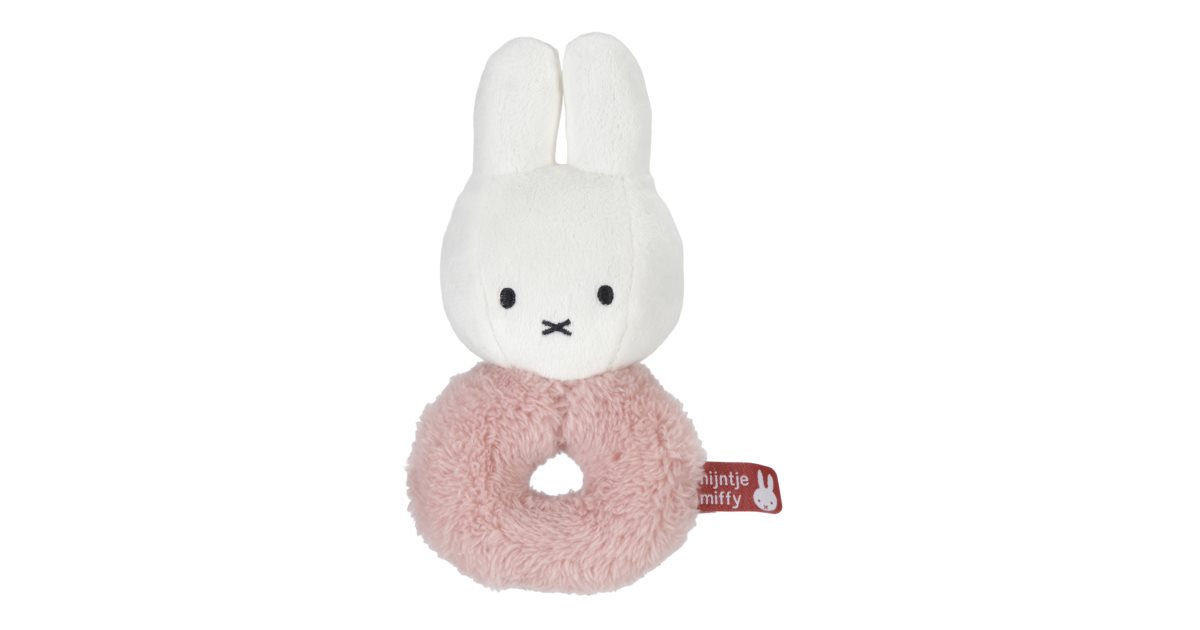 Little Dutch Plush Rattle Miffy Fluffy Pink chrastítko | notino.cz