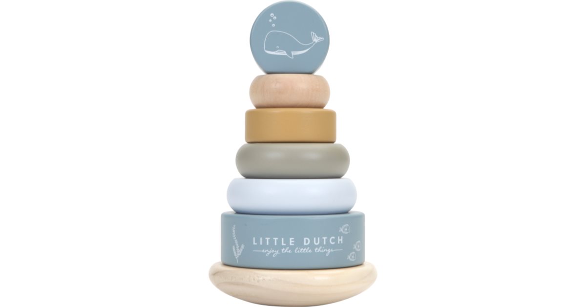 Little Dutch Rocking Ring Stacker Ocean Blue Aufsatzringe aus Holz ...