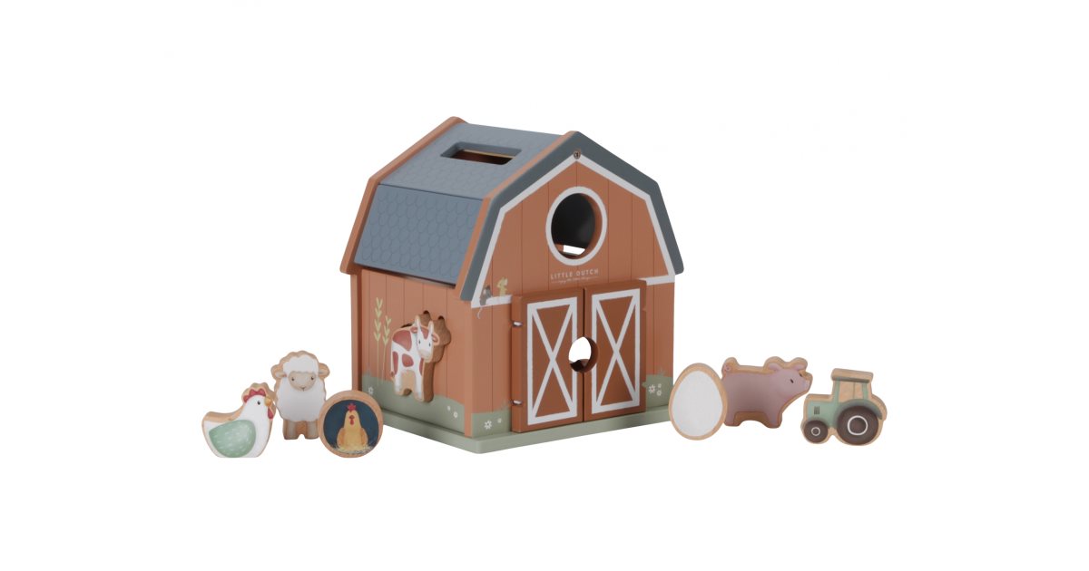 Little Dutch Little Farm Shape Sorter activity toy | notino.co.uk
