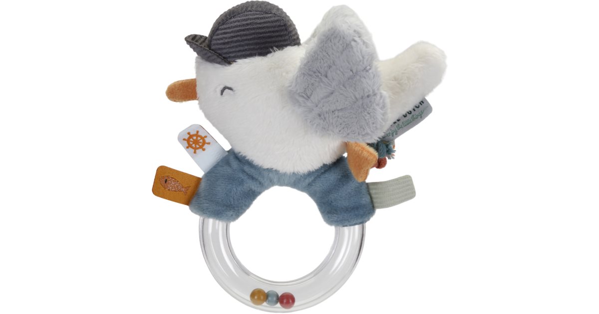 Little Dutch Rattle Sailors Bay rattle with teether | notino.co.uk