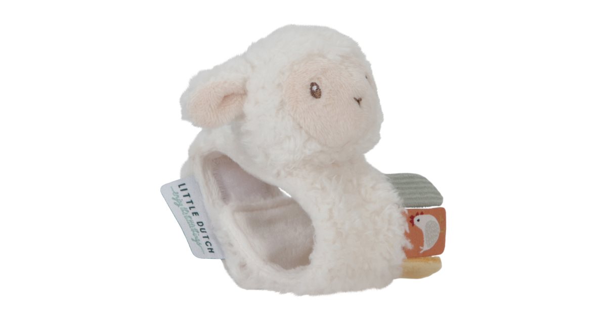 Little Dutch Little Farm Wrist Rattle Sheep hand rattle | notino.co.uk