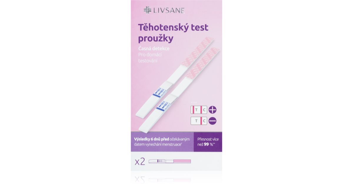 LIVSANE Těhotenský test - proužky těhotenský test | notino.cz