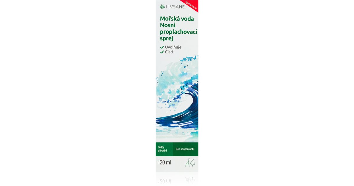 LIVSANE Hypertonic seawater Nasenspray zum Spülen der Nasenhöhlen ️ ...