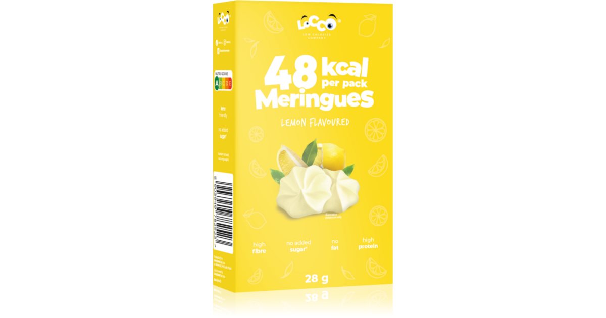 Locco Meringues 48 kcal per pack kalorienarme Baisers ohne Zuckerzusatz ...