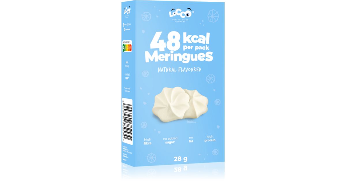 Locco Meringues 48 kcal per pack kalorienarme Baisers ohne Zuckerzusatz ...