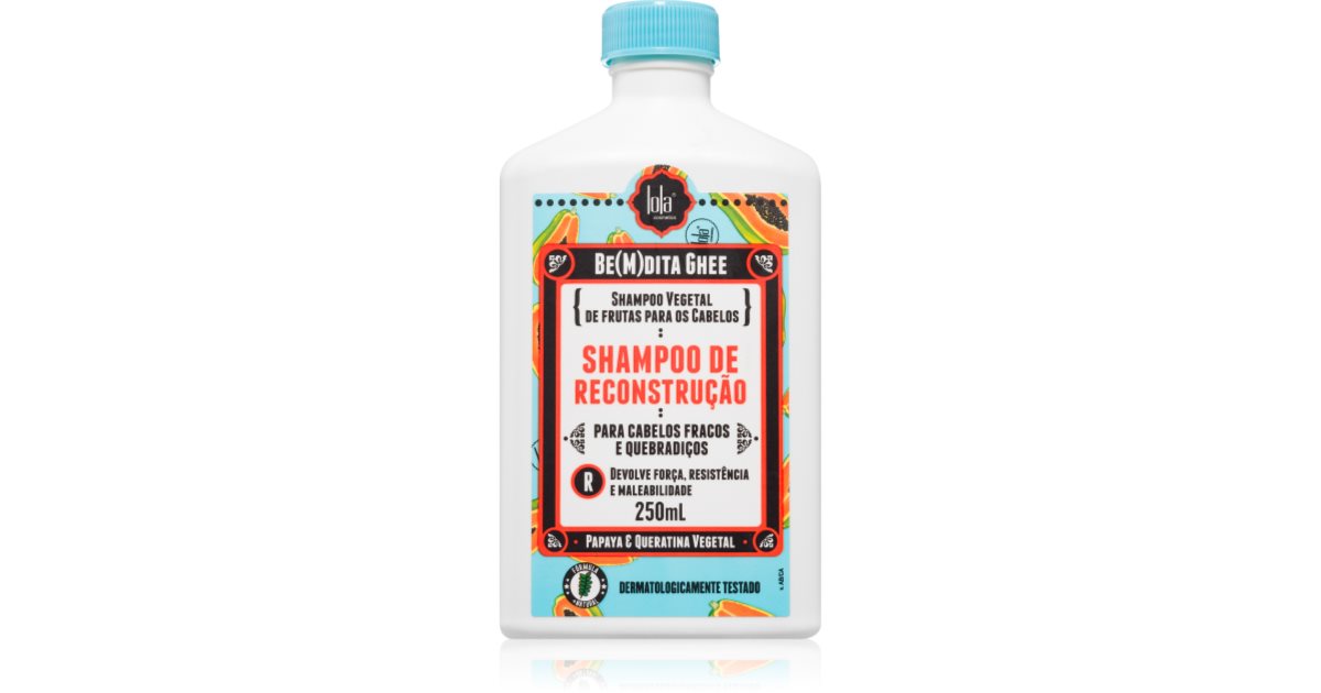 Lola Cosmetics BE(M)DITA GHEE SHAMPOO RECONSTRUÇÃO regenerating shampoo ...