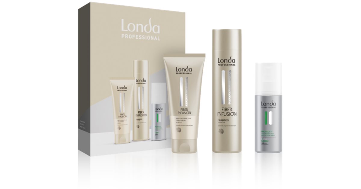 Londa Professional Fiber Infusion Coffret cadeau pour cheveux abîmés et ...