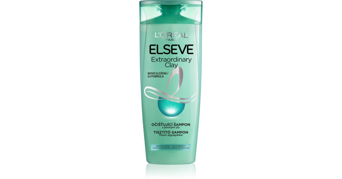 L’Oréal Paris Elseve Extraordinary Clay shampoo for oily hair | notino ...
