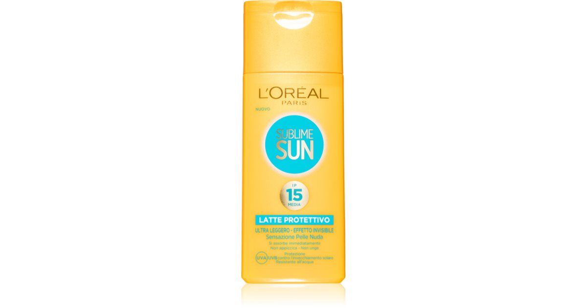L’Oréal Paris Sublime Sun lait solaire SPF 15 | notino.be L’Oréal Paris Sublime Sun lait solaire SPF 15 | notino.be