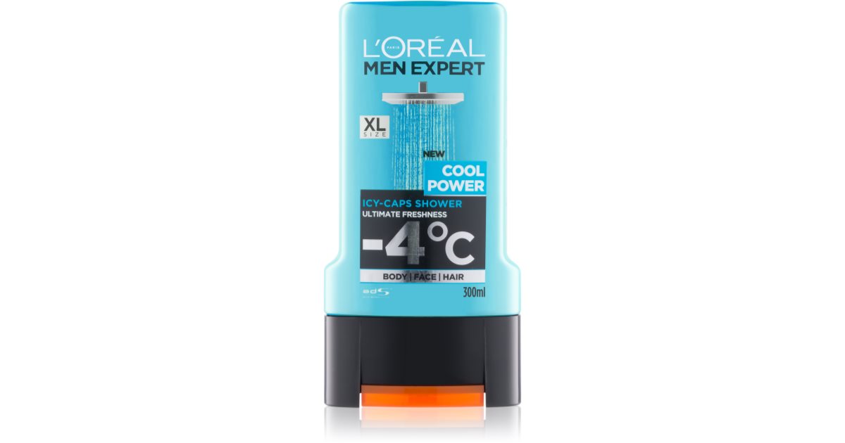 L’Oréal Paris Men Expert Cool Power gel de ducha | notino.es