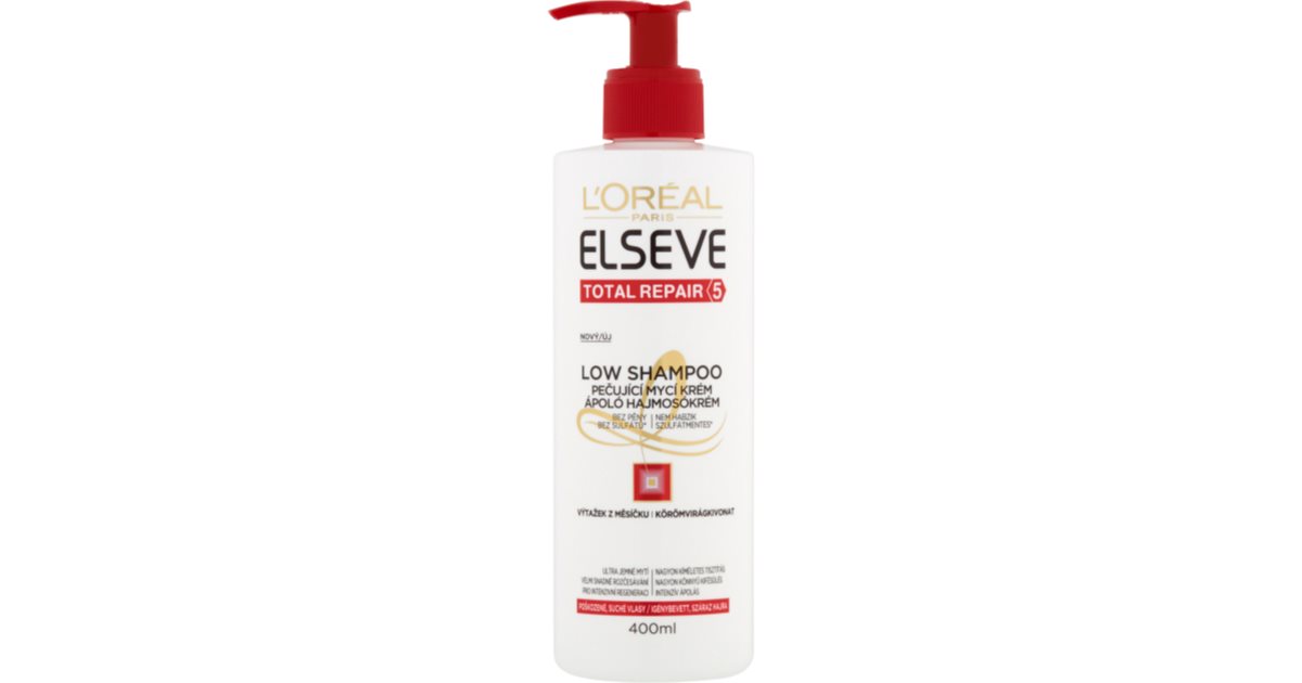L'Oréal Paris Elseve Total Repair 5 Low Shampoo | notino.dk