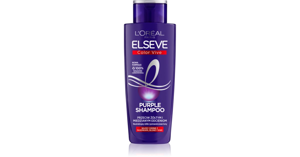 L’Oréal Paris Elseve Color-Vive Purple Shampoo der neutraliserer ...