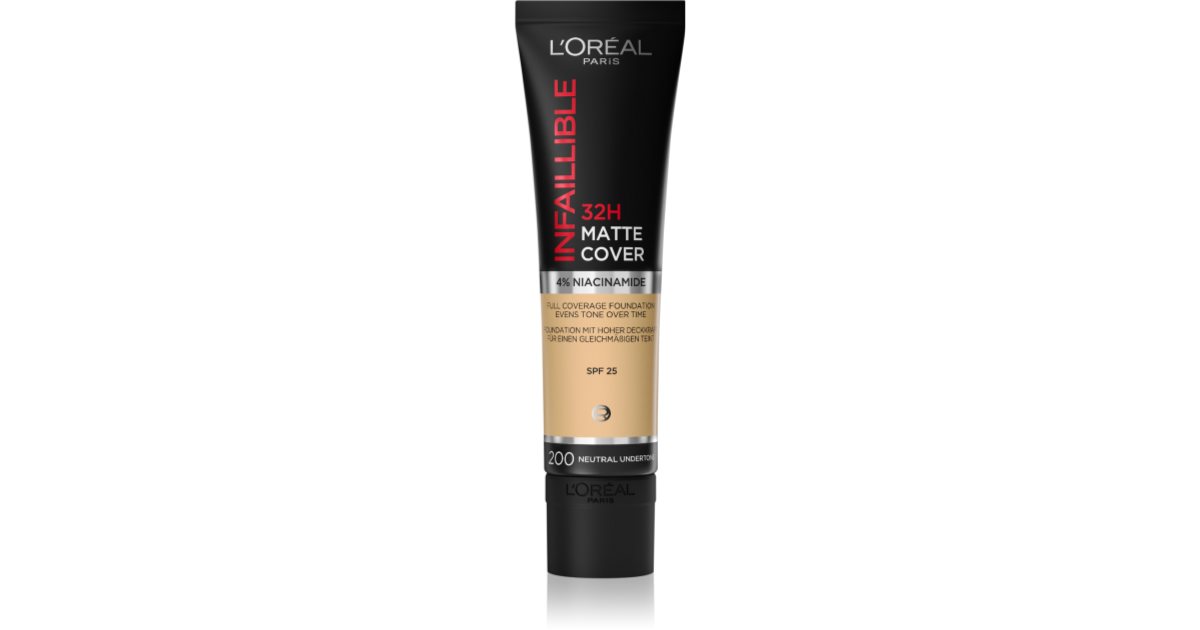 L’Oréal Paris Infallible 32H Matte Cover Long-Lasting Mattifying ...