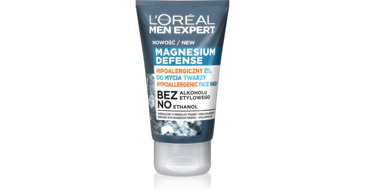 L’Oréal Paris Men Expert Magnesium Defence facial cleansing gel for men ...
