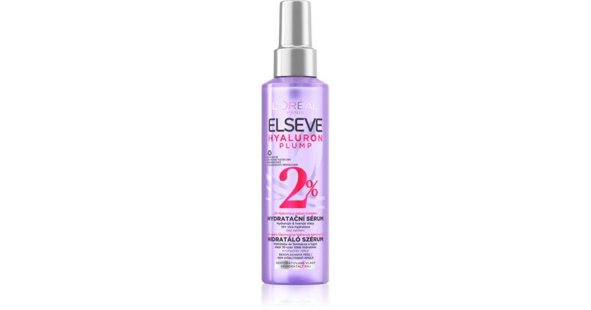 L’Oréal Paris Elseve Hyaluron Plump Hair Serum with hyaluronic acid ...