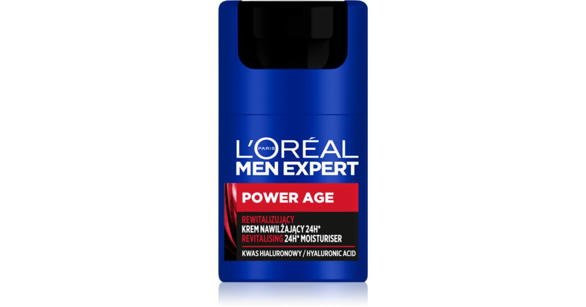 L’Oréal Paris Men Expert Power Age revitalising cream with hyaluronic ...